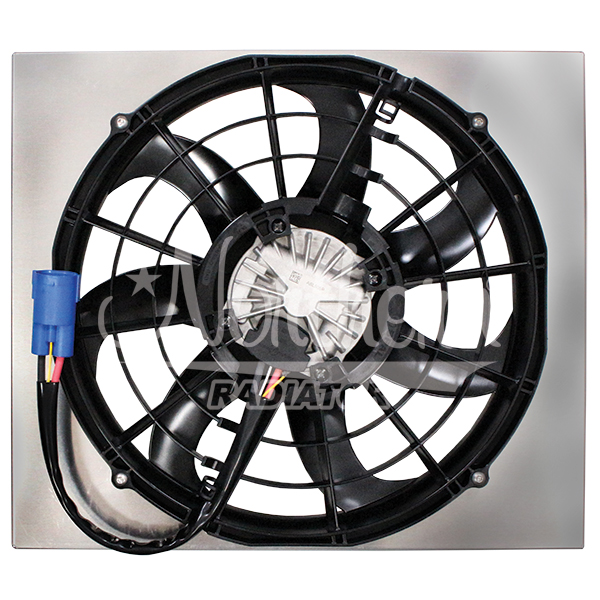 Northern Radiator | Single 14" 500W Brushless Fan & Shroud - 18 x 15 5/ ...